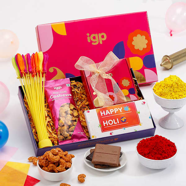Buy/Send Splash Of Colours And Treats Holi Hamper Online | IGP | JVS1401826