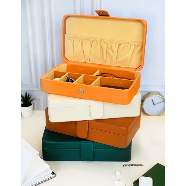 Buy/Send Storage Box 6 Compartments Leather Single Piece Online | IGP ...