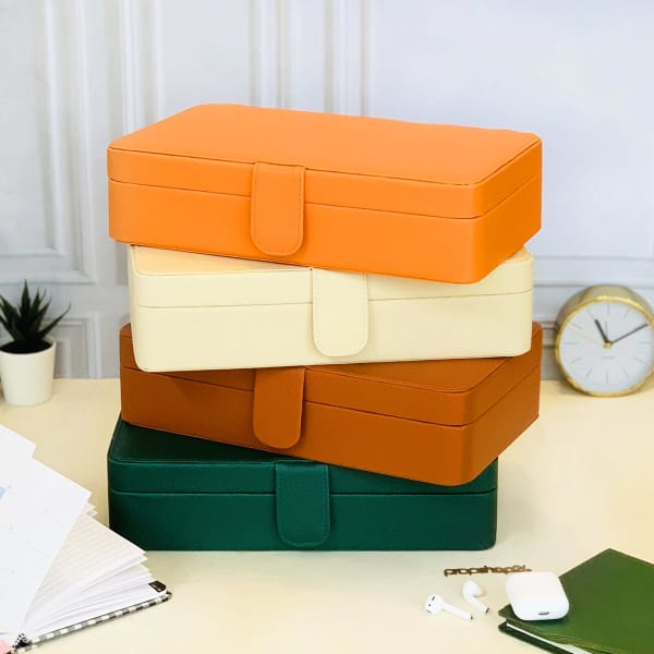 Buy/Send Storage Box 6 Compartments Leather Single Piece Online | IGP ...