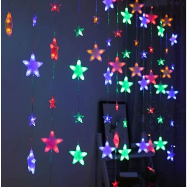 Buy/Send String Lights Curtain Star Multi 10Ft Online | IGP | JVS1216603
