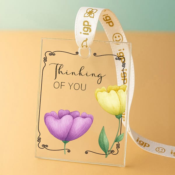 Buy/Send Thinking of you Acrylic Gift Tag Online | IGP | JVS1417557