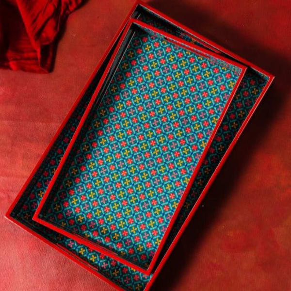 Buy/Send Tray - Deco - Set Of 2 Online | IGP | JVS1218248