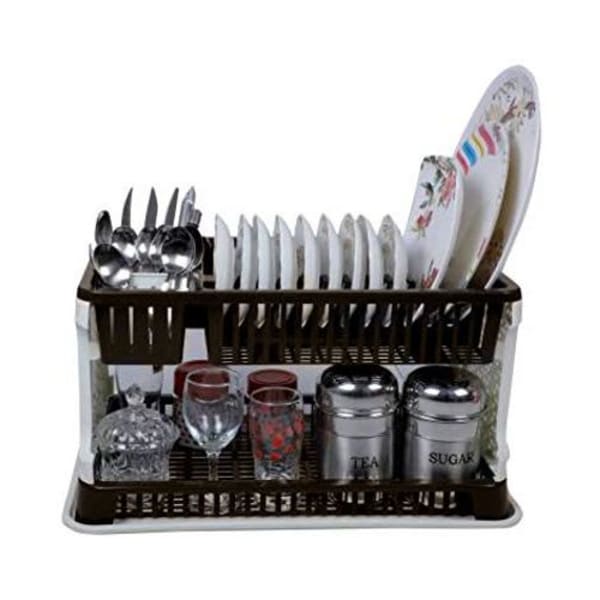 Buy/Send Utensils Drying Stand With Storage - Plastic - Single Piece ...