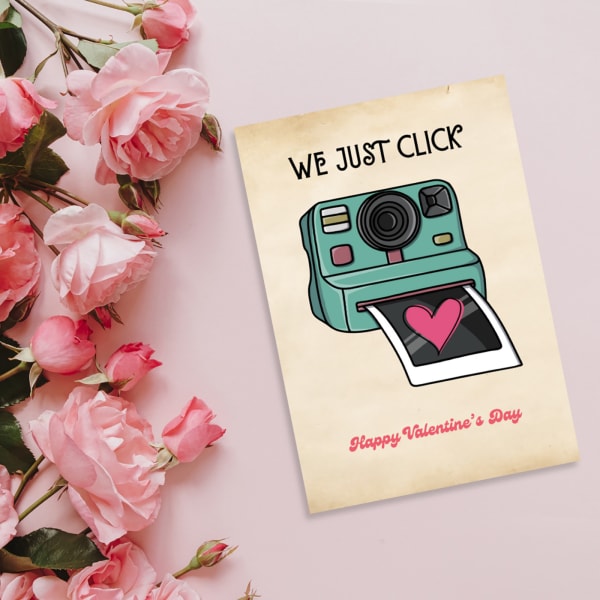 Buy/Send We Just Click - Valentine's Day Greeting Card - Single Piece ...