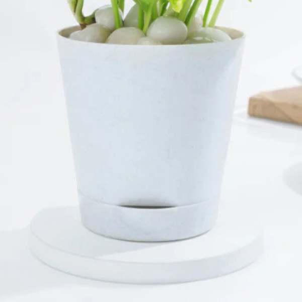 Buy/Send White Self Watering Pot-PERS Online | IGP | JVS1399416