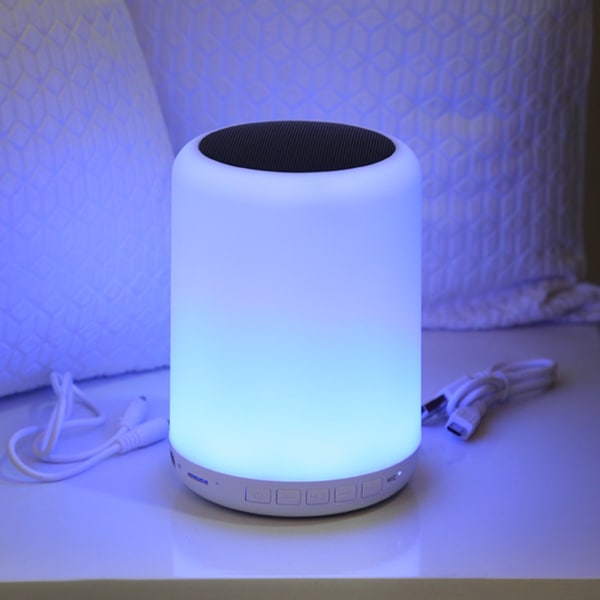Wireless Bluetooth Speaker with Colorful Touch & LED Light Lamp: Gift ...