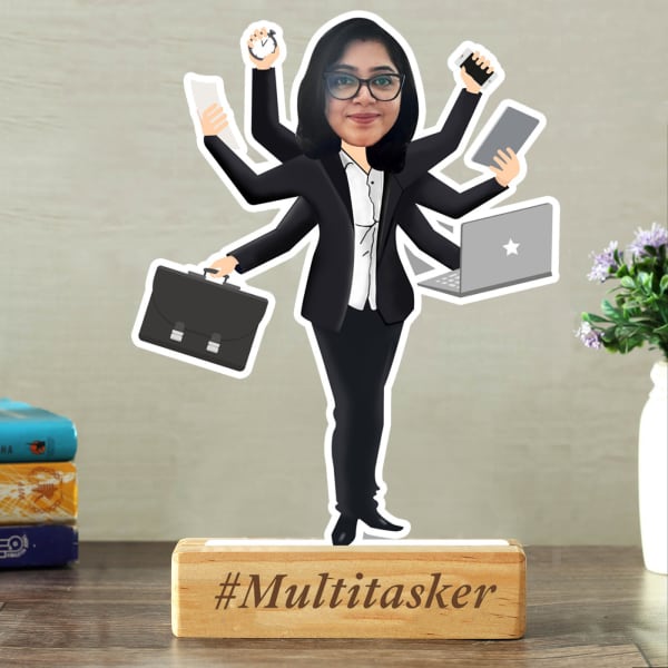Buy/Send Women Multitasker Caricature Gift links Online | IGP | JVS1272334