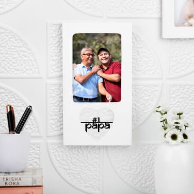 Buy/Send # 1 Papa - Personalized Father's Day Photo Frame Online | IGP ...