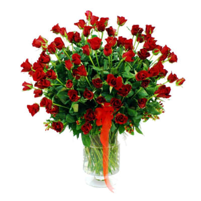 Buy/Send 100 Red Roses in Vase Online | IGP | ID1091109