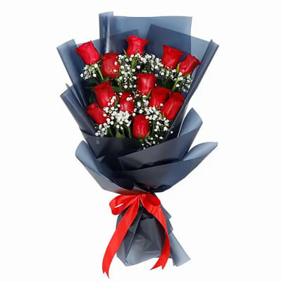 Buy/Send 12 STEM RED ROSE BUNCH Online | IGP | JVS1202670