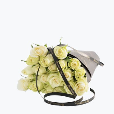 Order 20 White Roses Gift Wrapped Online at Best Price, Free Delivery ...