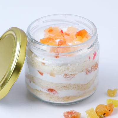 200 Grm Mix Fruit Mania Jar Cakes: Gift/Send Addons Gifts Online ...