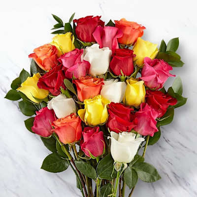 Buy/Send 24 Mixed Roses Bunch Online | IGP | NID1343232