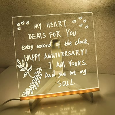 3D Acrylic Writing Board With Pens Single Piece 20X20cm: Gift/Send Home ...