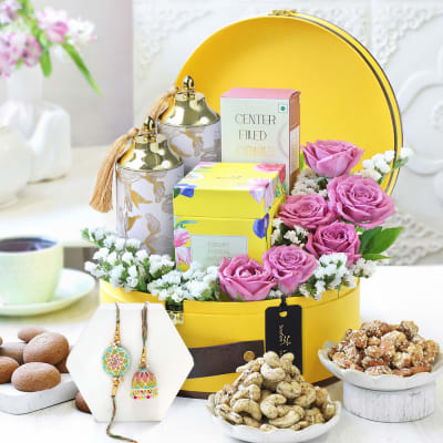 A Ray of Sunshine Rakhi Hamper: Gift/Send Single Pages Gifts Online ...