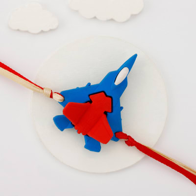 Buy/Send Airplane Eraser Rakhi For Kids Online | IGP | JVS1262668