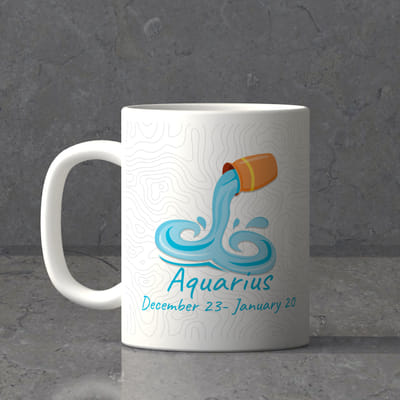 Buy/Send Aquarius Sun Sign Birthday Mug Online | IGP | J11061074