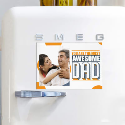 Buy/Send Awesome Dad Personalized Photo Magnet Online | IGP | J11067298