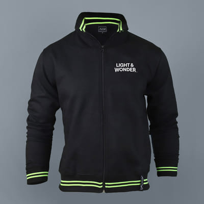 Buy/Send AWG High Neck Zippered Cotton Jacket (Black+Green) Online ...