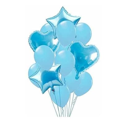 Buy/Send Balloons Blue Party Bouquet Set Of 10 Online | IGP | JVS1219068