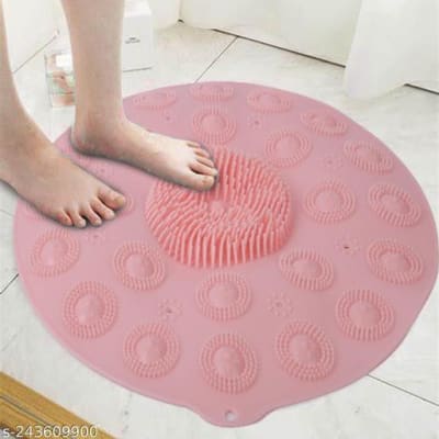 Buy/Send Bath Scrubber Mat Silicone Round Single Piece Online | IGP ...
