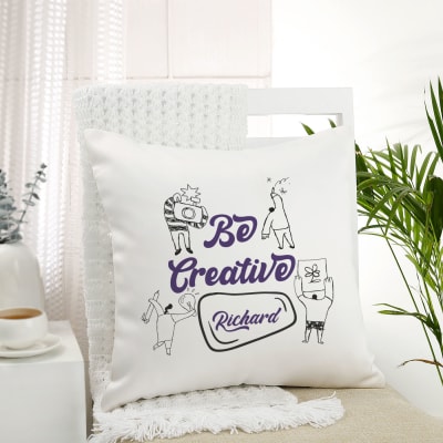 Buy/Send Be Creative Personalized Cushion Online | IGP | JVS1265838