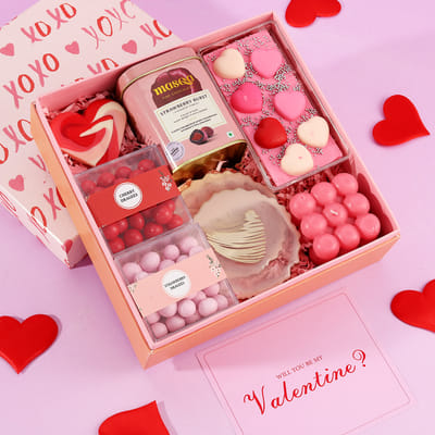 Be Mine Valentine Gift Box: Gift/Send Valentine's Day Gifts Online ...