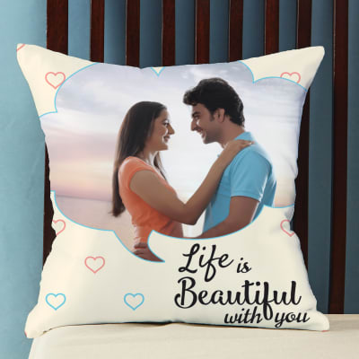 Beautiful Life Personalized Photo Pillow: Gift/Send Home Gifts Online ...