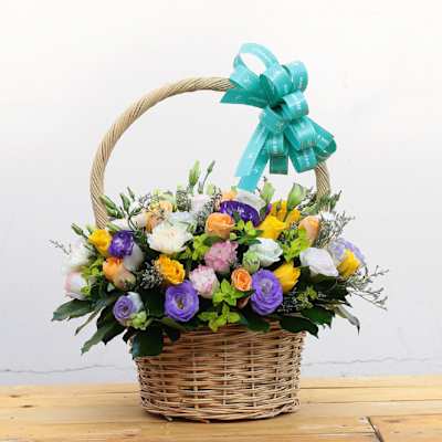 Buy/Send Beautiful mixed colour basket Online | IGP | NZ1389062