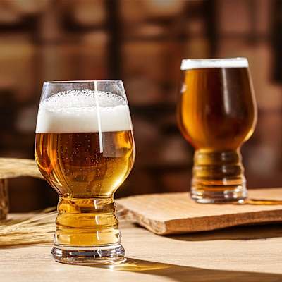 Buy/Send Bell Brew Crystal Beer Glass - Set Of 4 Online | IGP | JVS1396341