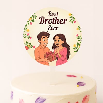 Buy/Send Best Brother Ever Cake Topper Online | IGP | JVS1419408
