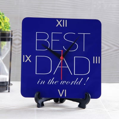 Best Dad Clock with Pillar Candle: Gift/Send Home and Living Gifts ...