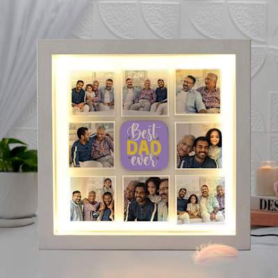Buy/Send Best Dad Personalized LED Frame Online | IGP | JVS1177804