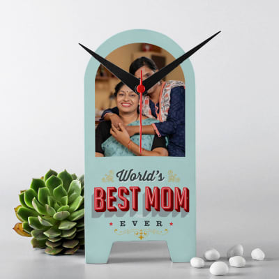Buy/Send Best Mom Personalized Clock For Mom Online | IGP | JVS1278313
