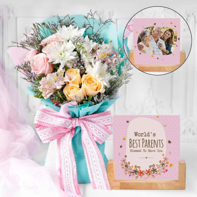 Send Best Parents In The World - Personalized Combo Online, Same Day ...