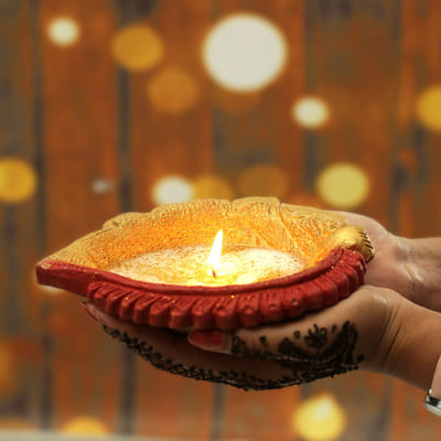 Buy/Send Big Clay Diya Online | IGP | JVS1265775