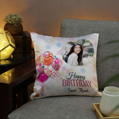 Birthday Themed Personalized LED Cushion: Gift/Send USA Gifts Online ...