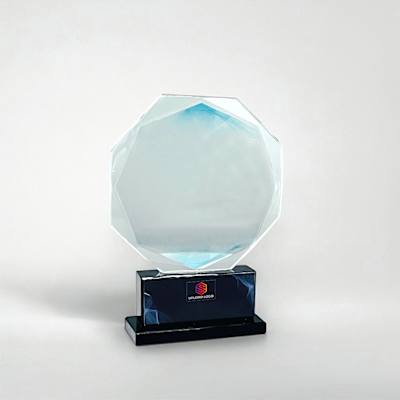 Buy/Send Black Base Crystal Octagon Trophy Online | IGP | JVS1402531