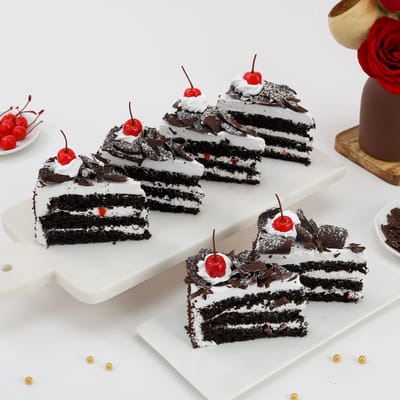 Buy/Send Black Forest Cream Pastry (Set of 6) Online | IGP | JVS1195605