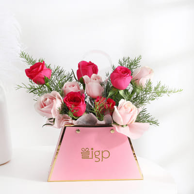 Order Blooming Roses Arrangement Online at Best Price, Free Delivery ...