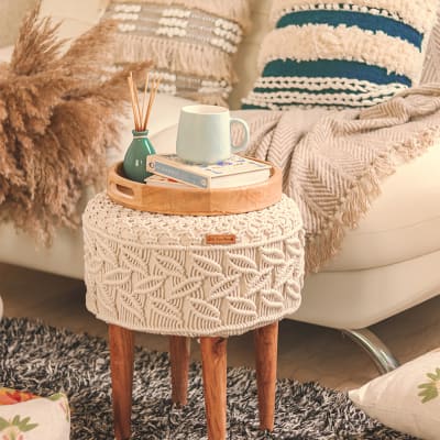 Buy/Send Boho Handcrafted Stool Online | IGP | JVS1275420