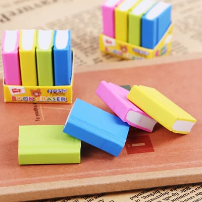 Buy/Send Book-Shaped Eraser - Assorted - Set Of 4 Online | IGP | JVS1275999
