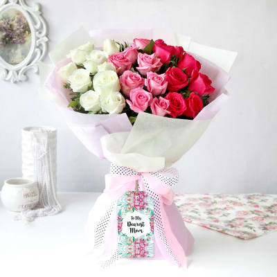 Buy/Send Bouquet of Ombre Roses for Mom Online | IGP | JVS1170767