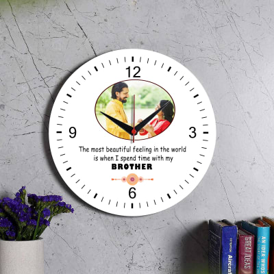 Brother Personalized Wooden Wall Clock: Gift/Send Home Gifts Online ...