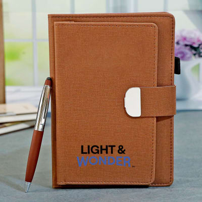 Buy/Send Brown Diary with Pen Online | IGP | JVS1191626