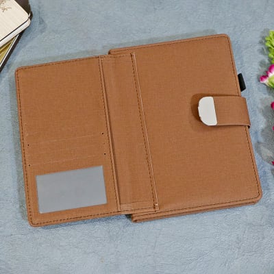 Brown Personalized Diary with Pen: Gift/Send Home and Living Gifts ...