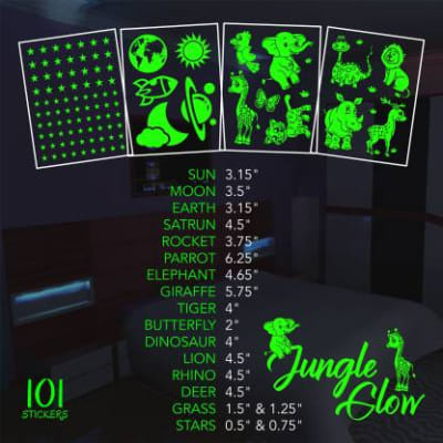 Buy/Send Ceiling Sticker Glow in the dark Set Of 4 Online | IGP ...