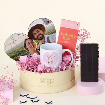 Celebrate Sweet Love Personalized Hamper: Gift/Send Personalized Gifts ...