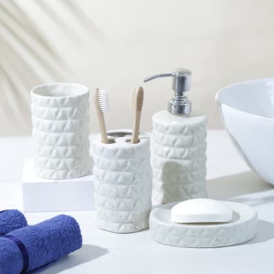 Buy/Send Ceramic Bathroom Essentials - Set Of 4 - Assorted Online | IGP ...
