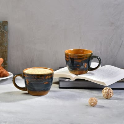 Buy/Send Ceramic Mug - Rim - Set Of 2 Online | IGP | JVS1232067